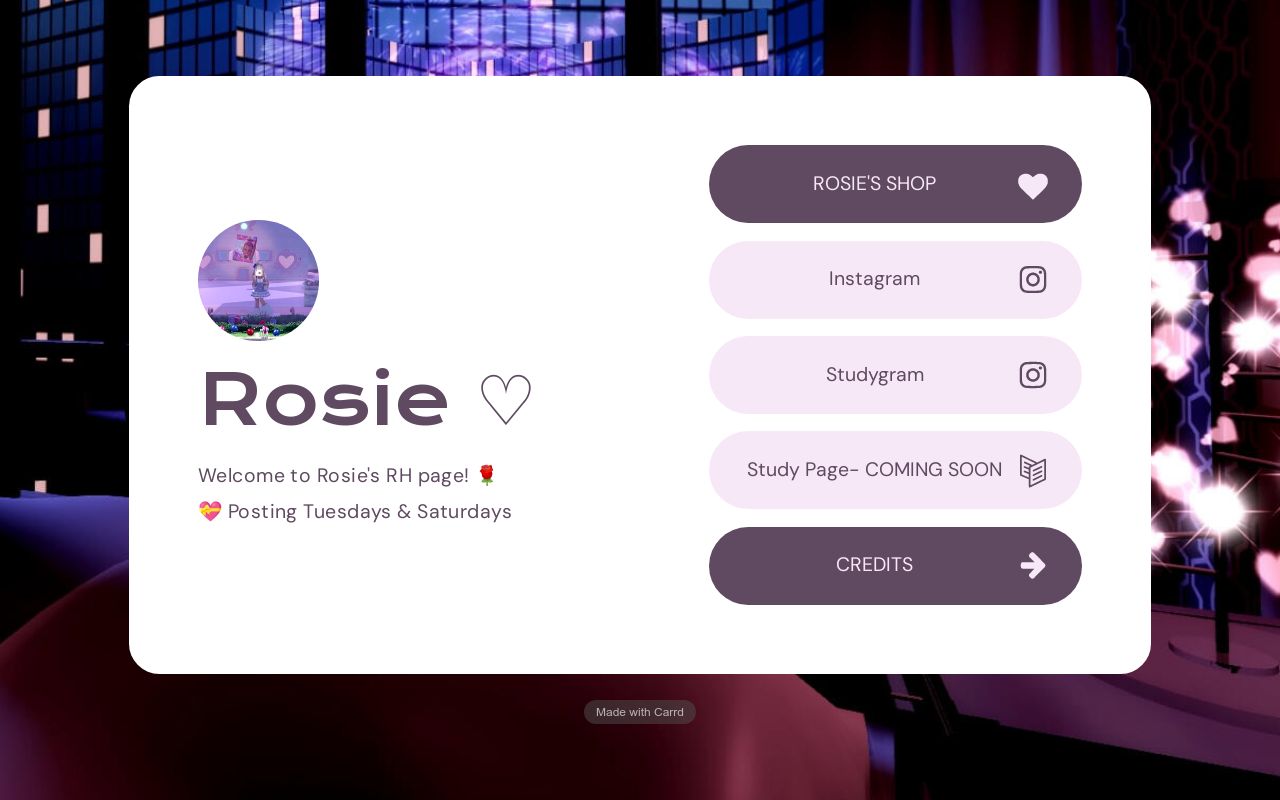 Rosie's Page